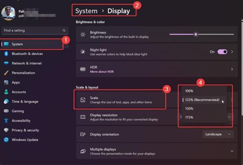 Proxy To Advanced Scaling Settings Windows 11 Display Scale Dpi