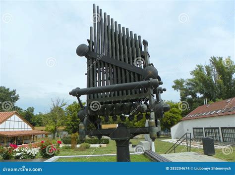Hungary Budapest Aquincum Museum Water Organ Editorial Stock Image