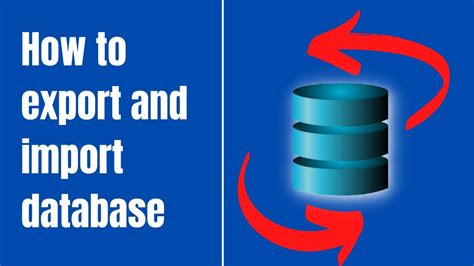 How To Export And Import Database In Cpanel Youtube
