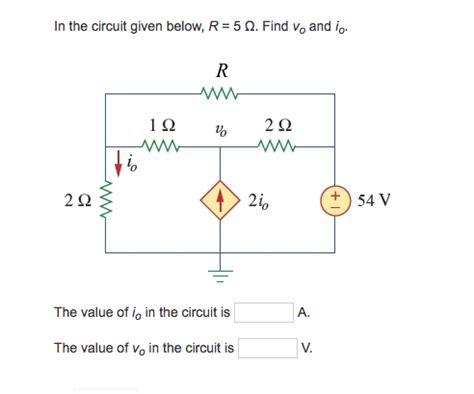 Solved In the circuit given below, R = 5 ohm. Find v_0 and | Chegg.com
