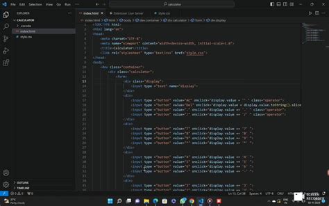 Kosuri Sreeja On Linkedin Calculator Task1 Internship Webdevelopment Technohackedutech