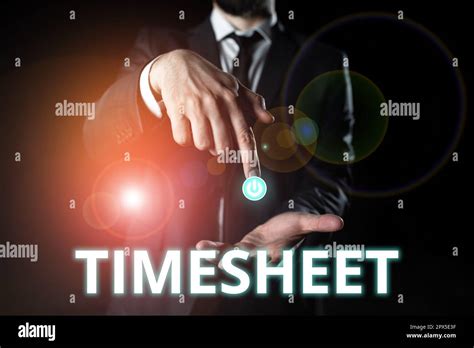 Text Showing Inspiration Timesheet Word Written On Graphical Representation Of Period Time On