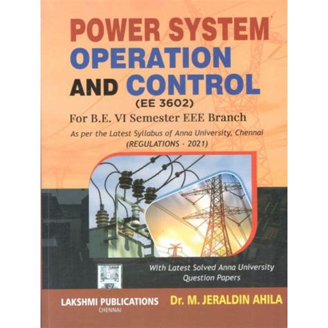 Power System Operation And Control