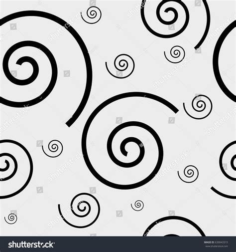 Simple Spiral Seamless Pattern Vector Illustration Stock Vector Royalty Free