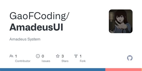 github gaofcoding amadeusui amadeus system