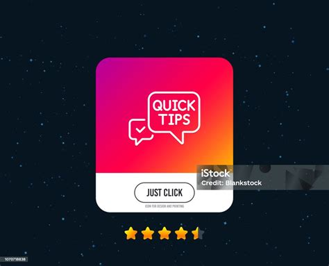 빠른 팁 라인 아이콘입니다 유용한 트릭 연설 거품 기호입니다 벡터 고급에 대한 스톡 벡터 아트 및 기타 이미지 고급 교육 기포 Istock