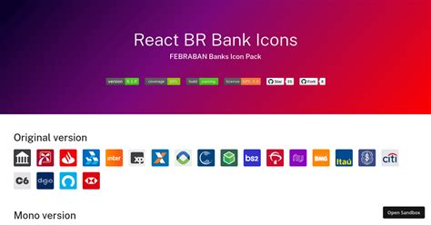 React Br Bank Icons Forked Codesandbox