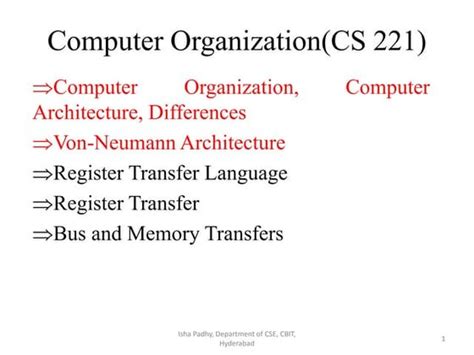 Computer Organization And Architecturepptx