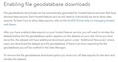 Enable File Geodatabase Downloads On Open Data F Esri Community