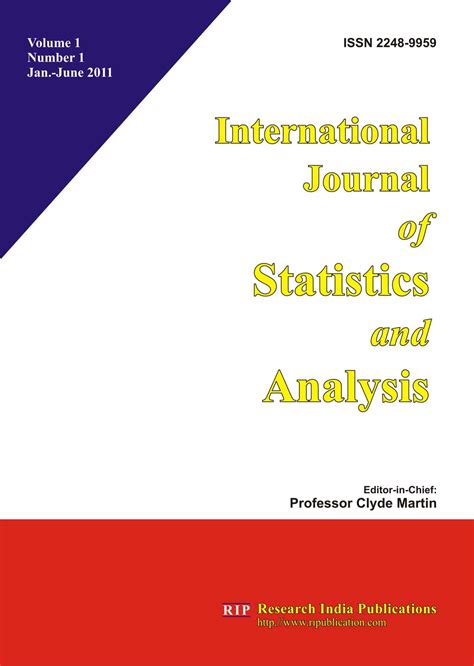 Ijsa International Journal Of Statistics And Analysis Statistics
