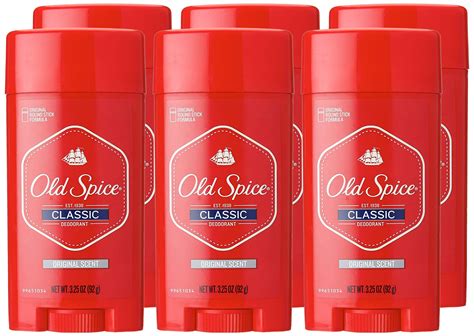 Old Spice Classic Deodorant Stick Original 325 Oz Pack Of 6