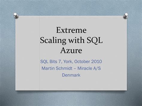 Ppt Extreme Scaling With Sql Azure Powerpoint Presentation Free