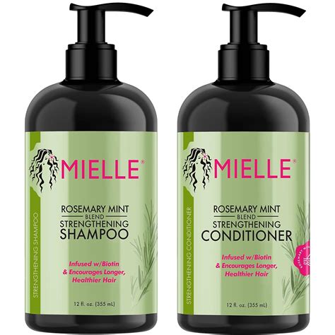 Mielle Organics Rosemary Mint Strengthening Shampoo And