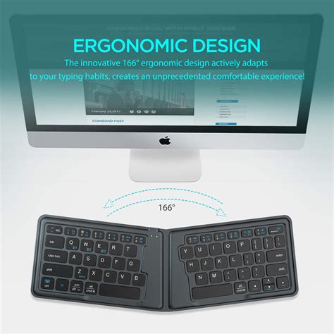 Mua Samsers Multi Device Bluetooth Keyboard Portable Rechargeable Wireless Keyboard With Stand