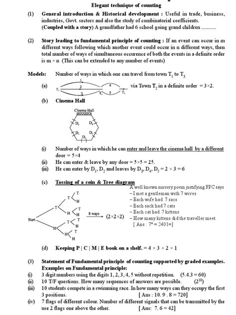 Permutation And Combination Tn Pdf Summation Function Mathematics