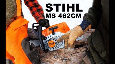 Stihl 462 C M Chainsaw Cutting Firewood Youtube