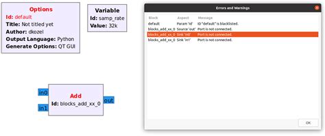The Errors List In Grc Should Allow You To Jump To The Block · Issue