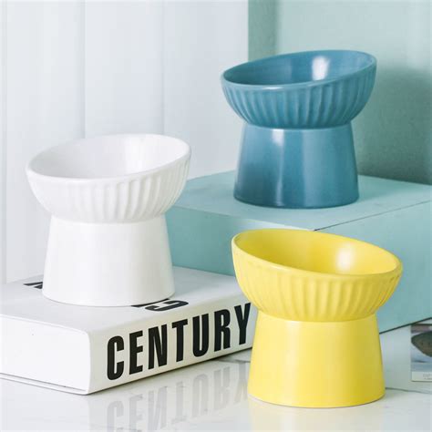 Badu Bg Керамична купа за котки в скандинавски стил Храна за кученца Леген за хранене с вода