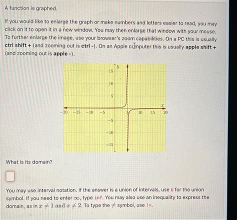 Solved A Function Is Graphed If You Would Like To Enlarge