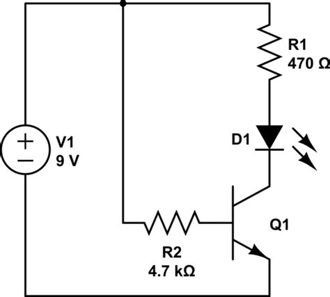 Single Led Single Transistor Circuit Not Working Electrical