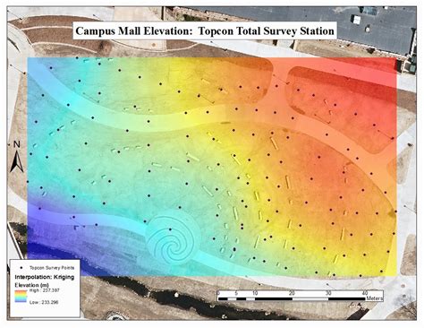 Geography Geospatial Field Methods Field Activity Surveying The Campus Mall