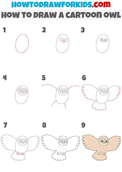 How To Draw A Cartoon Owl Artofit
