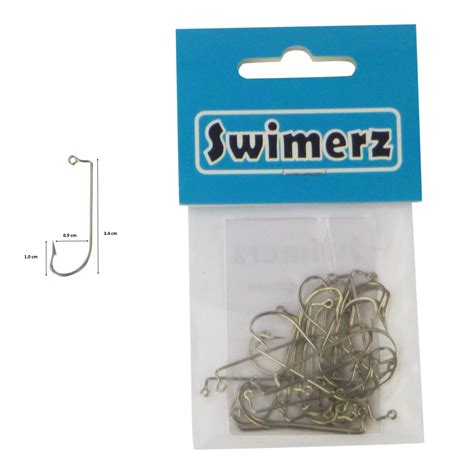 Swimerz 0 2 Offset Shank Jig Hook Oshaunessy Style Qty 25 Camping Co