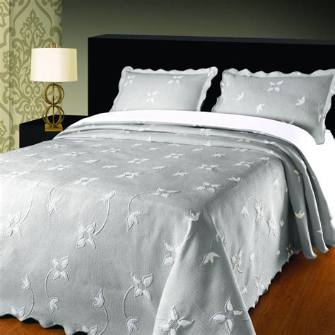 Julia Bedspread Grey Silver Superking