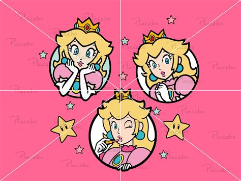 Princess Peach Svg Princess Peach Png Princess Peach Svg Etsy