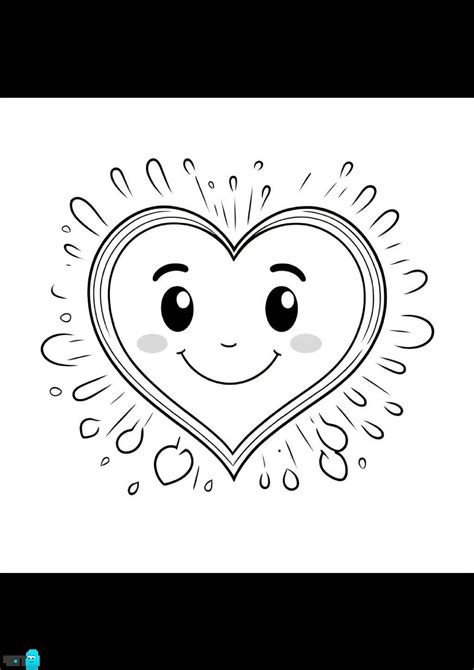 דפי צביעה לבבות לב שמח מואשר להדפסה והורדה בחינם דופי