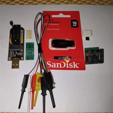 Jual Alat Flash Ch341a Cocok Buat Flash Ic Eeprom Tv Led Dan Reciver Plus Softwarenya Indonesia