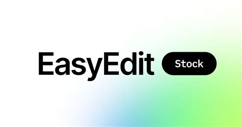video templates and design assets · easyedit stock