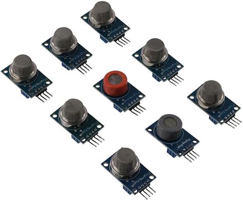 Shuati 9pcs Gas Detection Sensor Module Mq 2 Mq 3 Mq 4 Mq 5 Mq 6 Mq 7