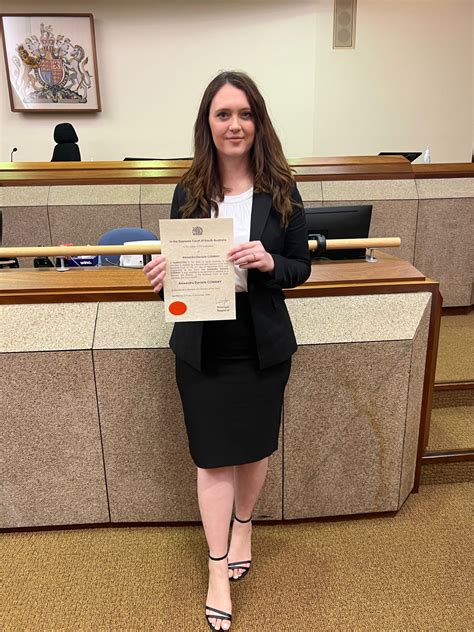 On Monday I Was Admitted To The Supreme Court Of South Australia By The