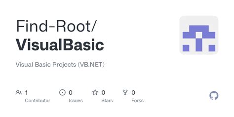GitHub Find Root VisualBasic Visual Basic Projects VB NET