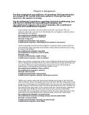 Chapter 6 Assignment Docx Chapter 6 Assignment For This Assignment You Will Have 10 Questions