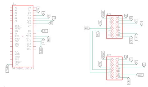 Led Dot Matrix Display Clock 16x32 Fonts Leds And Multiplexing