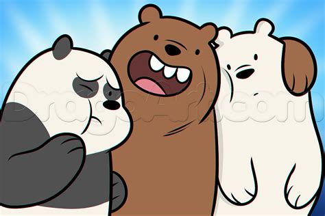 How To Draw We Bare Bears Step By Step Cartoon Network Characters