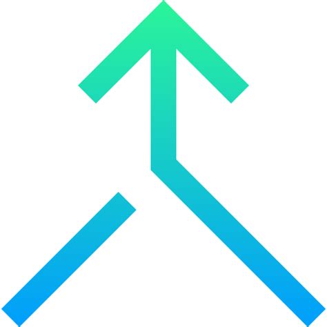 Merge Super Basic Straight Gradient Icon