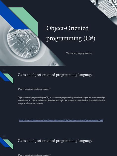 Traning Basic Concepts Pdf Object Oriented Programming Class Computer Programming