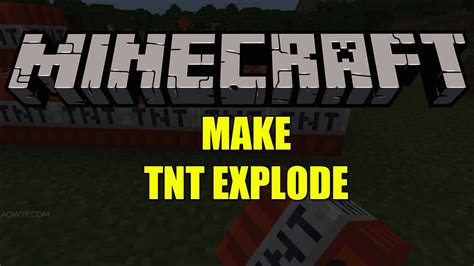 How To Make Tnt Explode In Minecraft Youtube