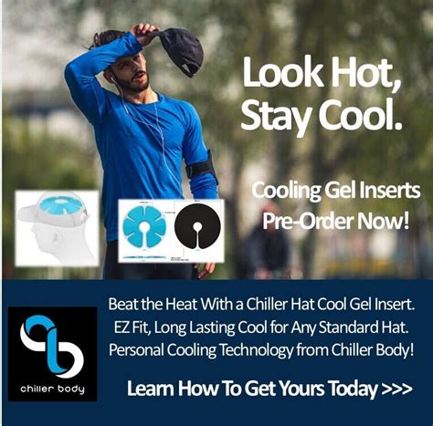 Chiller Body Cooling Hat Inserts Blue Ounces Freeze And Recharge Packs EBay
