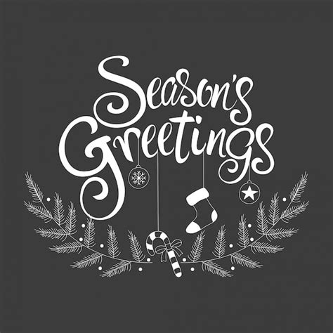 Premium Vector Script Font Type Season S Greetings