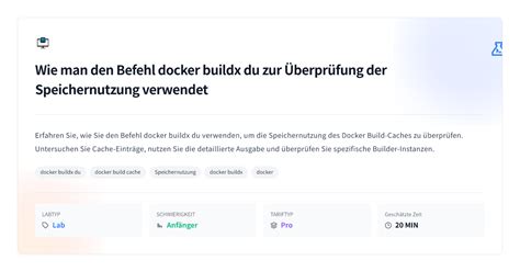 Wie Man Docker Buildx Du Zur Überprüfung Der Speichernutzung Verwendet Labex