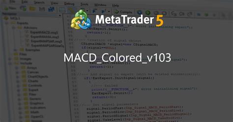 Free Download Of The Macdcoloredv103 Indicator By Scriptor For