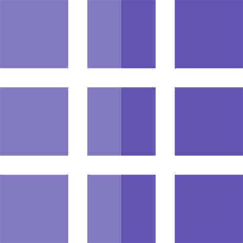 Waffle Menu Basic Straight Flat Icon