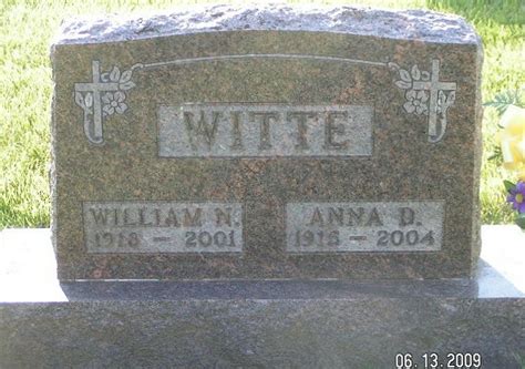 William Nicholas Witte 1918 2001 Find A Grave Memorial