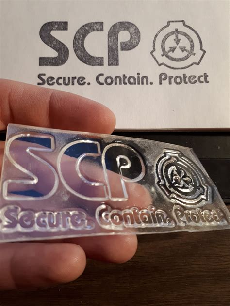 Scp Foundation Logo Text Etsy