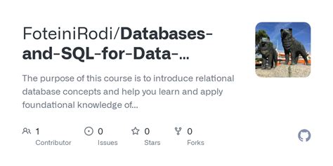 Github Foteinirodidatabases And Sql For Data Science With Python By