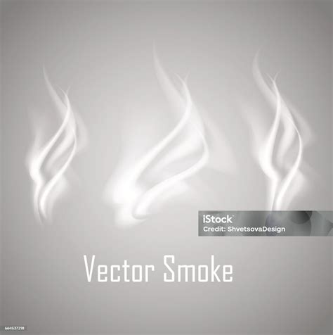 투명 한 배경 벡터 일러스트 레이 션에 섬세 한 하얀 담배 연기 파도 설정 0명에 대한 스톡 벡터 아트 및 기타 이미지 0명 개념과 주제 검은색 Istock